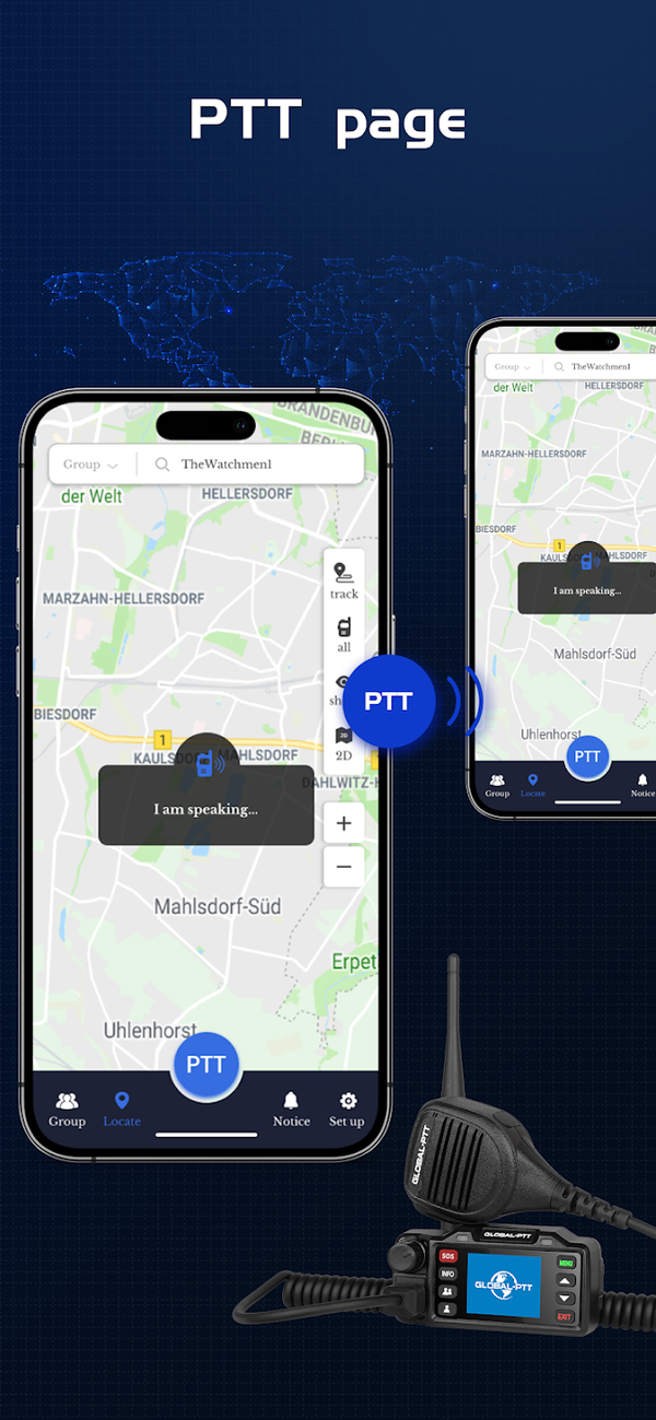 GLOBAL-PTT App Access – Lifetime License (iOS & Android)